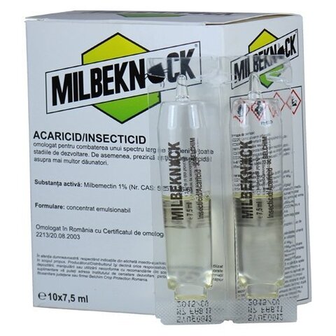 Milbeknock EC 7,5 ml - Casuta portocalie
